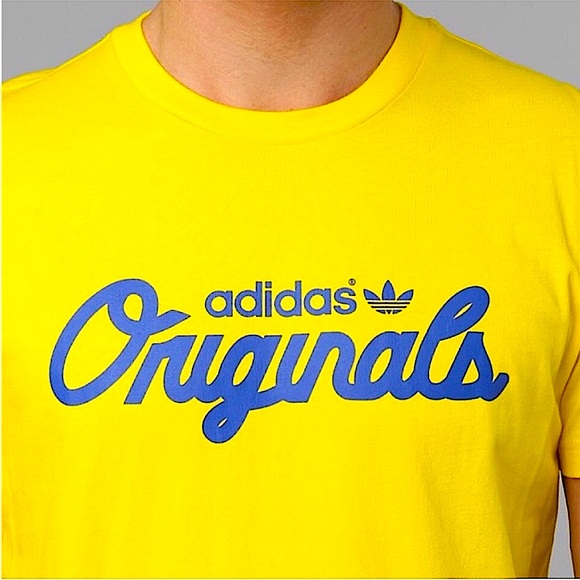 adidas | Shirts | Rare Vintage Adidas Originals Scripted Tee | Poshmark